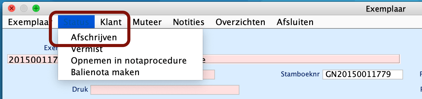 Exemplaren afschrijven - Cultuurconnect