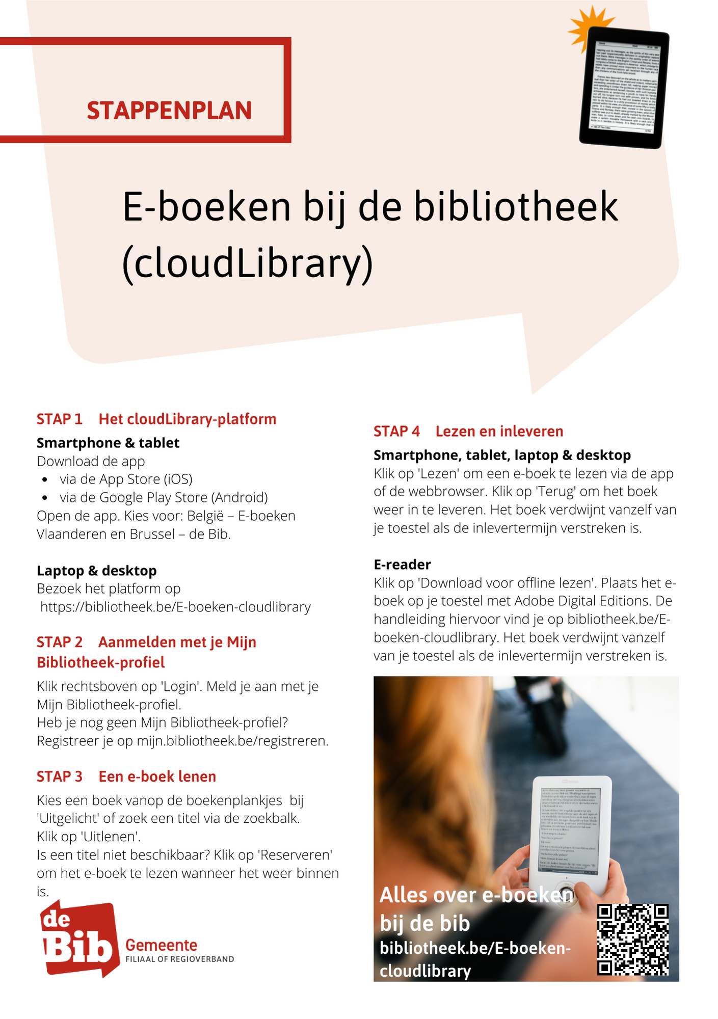 Stappenplan e-boeken voor je publiek (A5) - Cultuurconnect